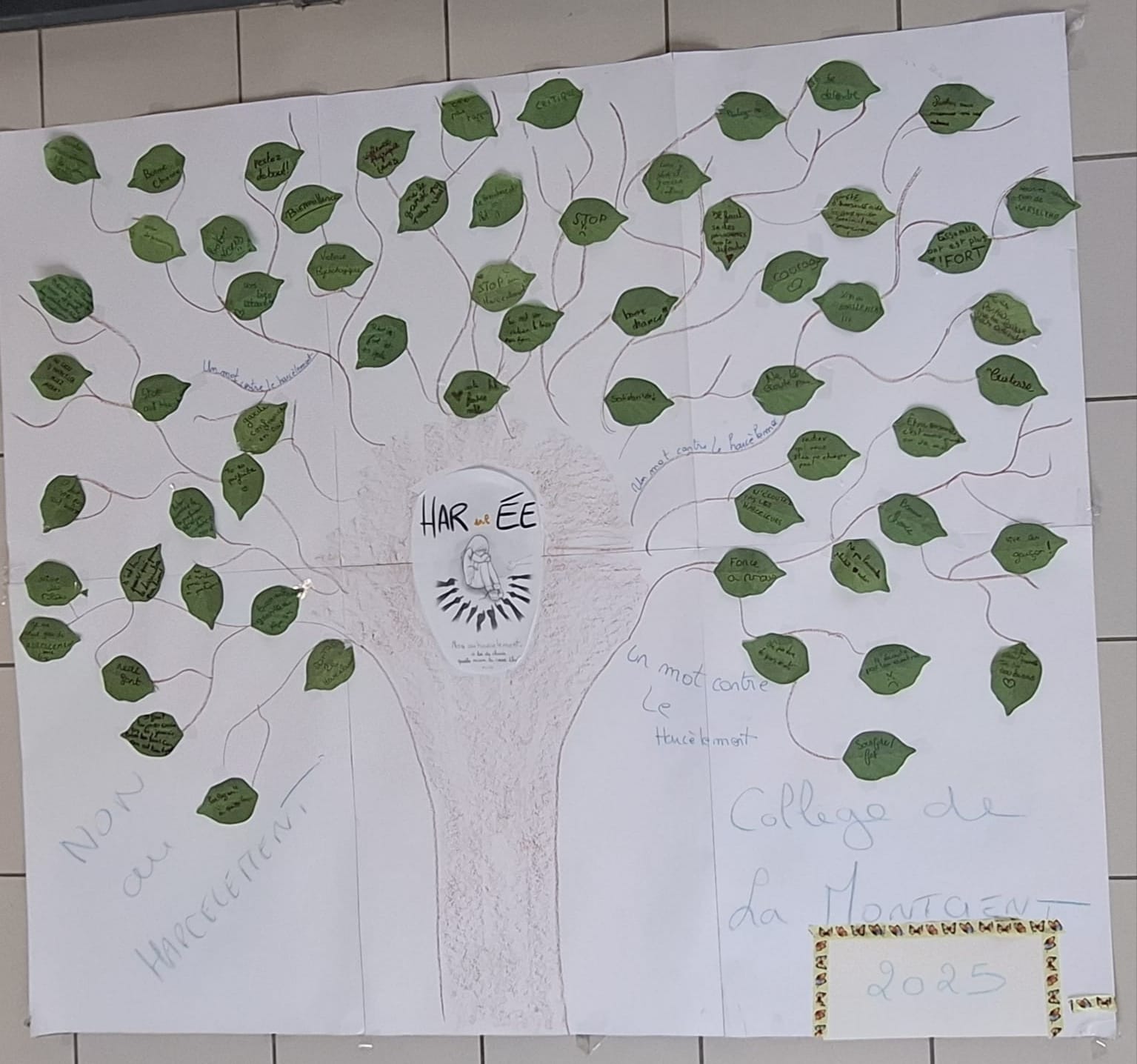 Journée Nationale de Lutte contre le Harcèlement - Collège de la Montcient